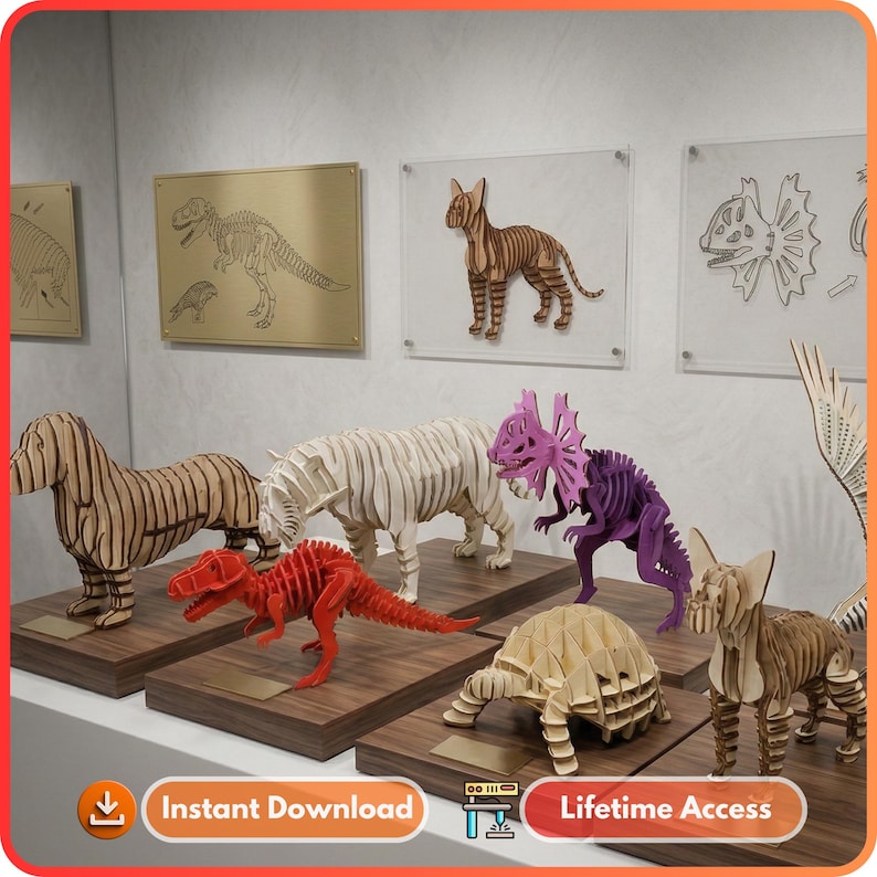 235+ Animal Laser Cut Mega Bundle | CNC Woodworking Patterns | Wall Art ...