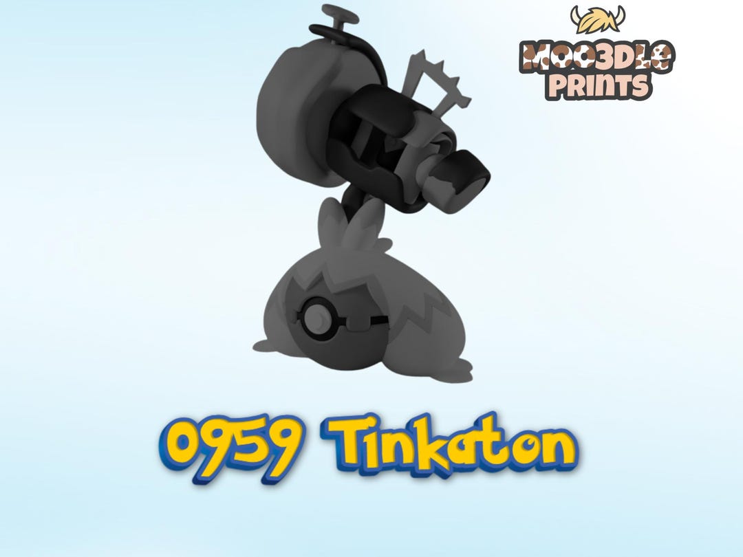 Pokéball 0959 Tinkaton | Pokémon Inspired 3D Printed Display Figure - Etsy
