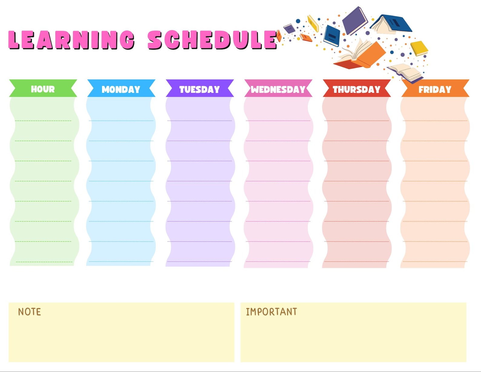 Homeschool Weekly Schedule Printable | Homeschool Planner Printable ...