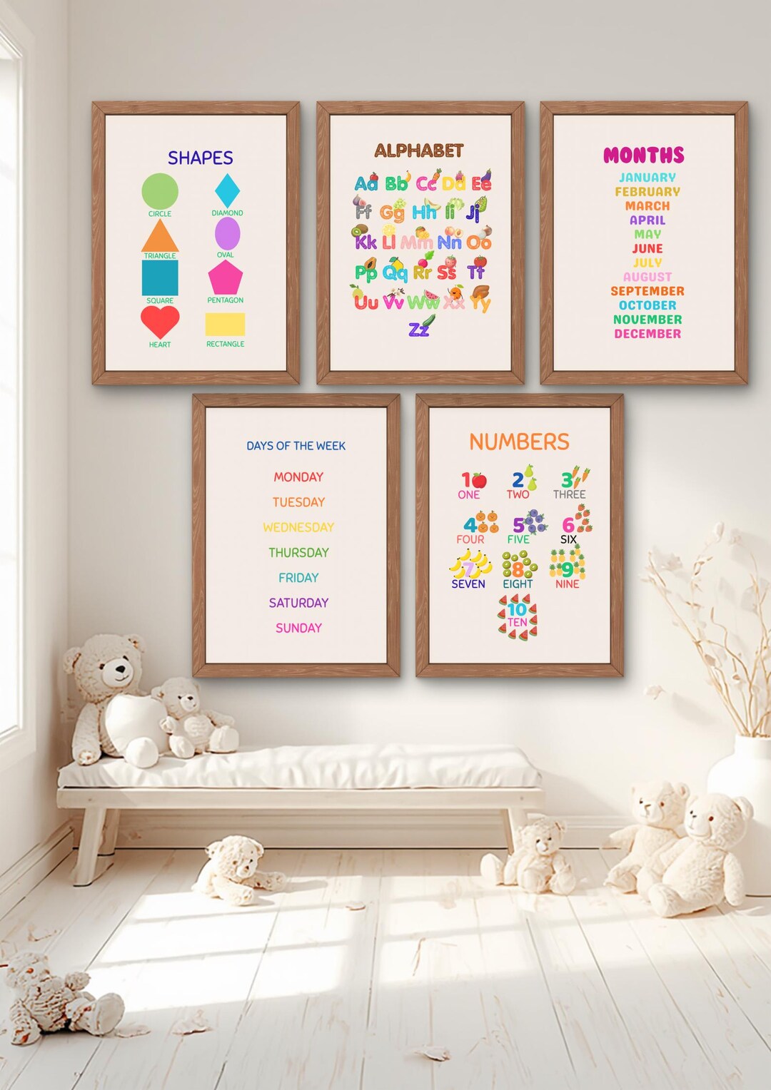 Educational Printable Poster Bundle - Etsy