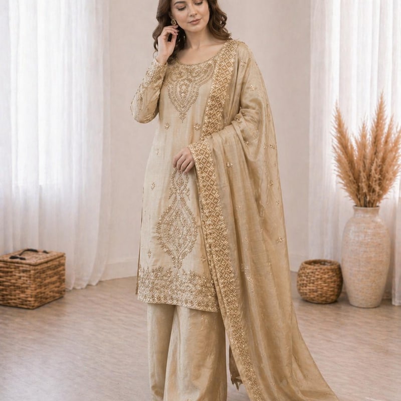 Brown Sharara - Etsy UK