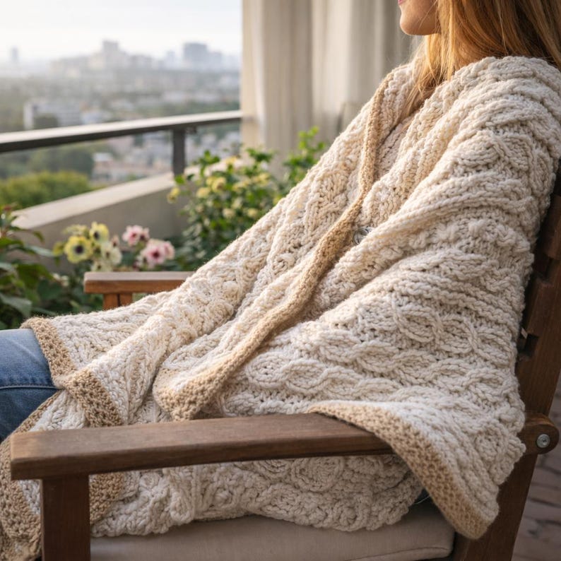 Afghan Cable Blanket Crochet Pattern | Cable Stitch Blanket Pattern ...