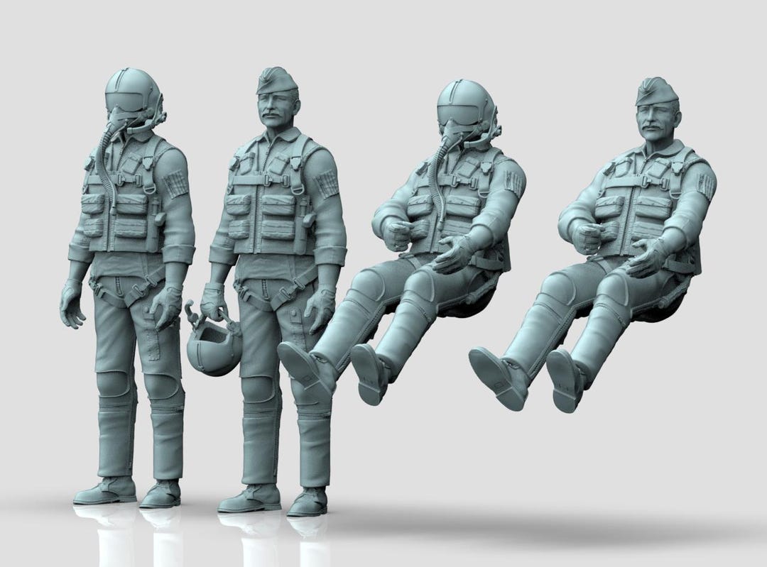 USAF Pilot Miniature – 1:35 Scale 3D Printed Resin Figure - Etsy