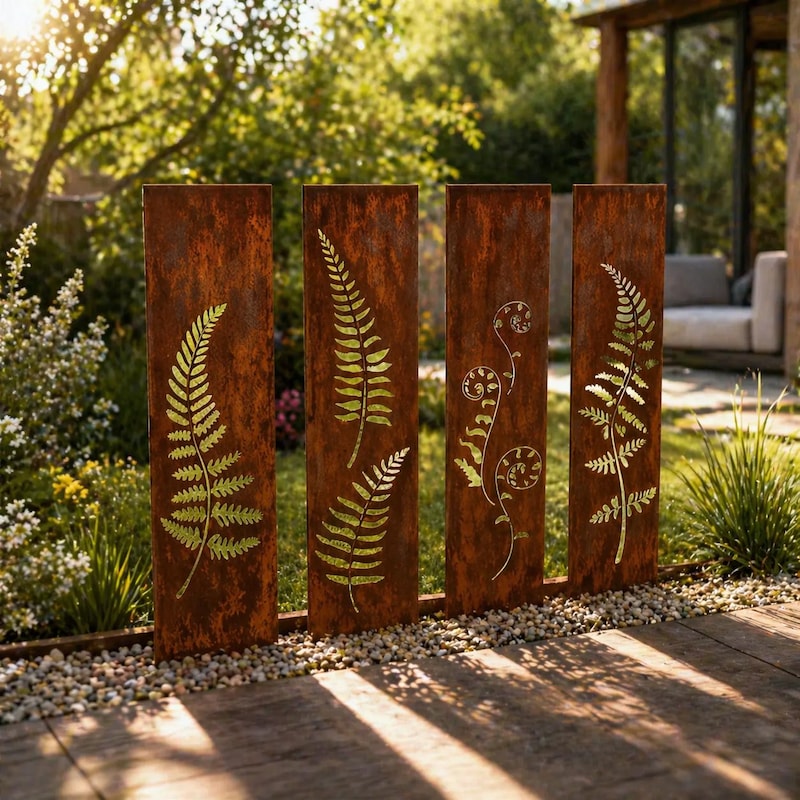 Corten Steel Fence Panels - Etsy