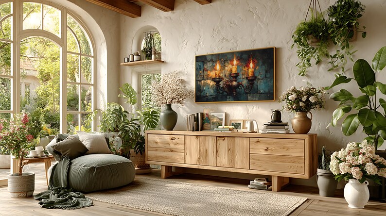 Arte para TV Samsung Frame com Candelabro Gótico, Arte de Parede ...