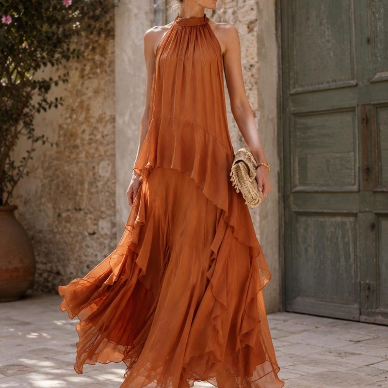 Terracotta Evening Gowns - Etsy