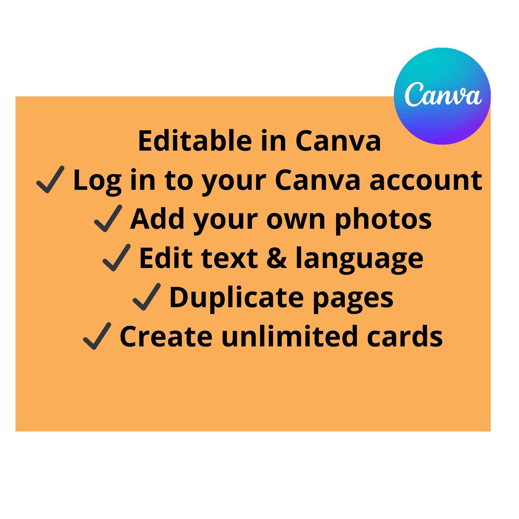 Editable Montessori 3-part Cards Template | Canva Flashcards Creator ...