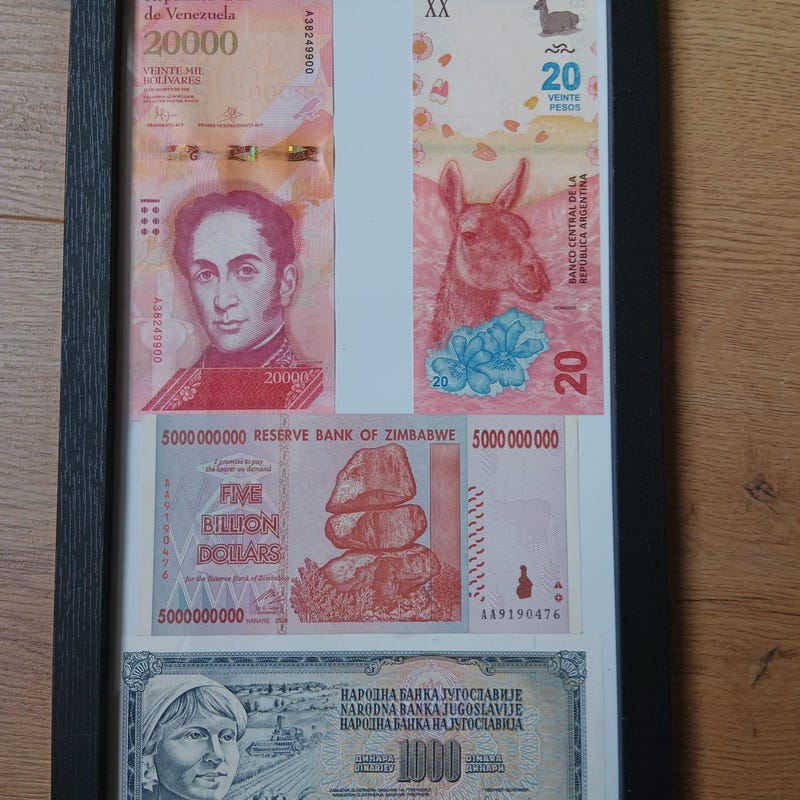 Currency Display Frame - Etsy