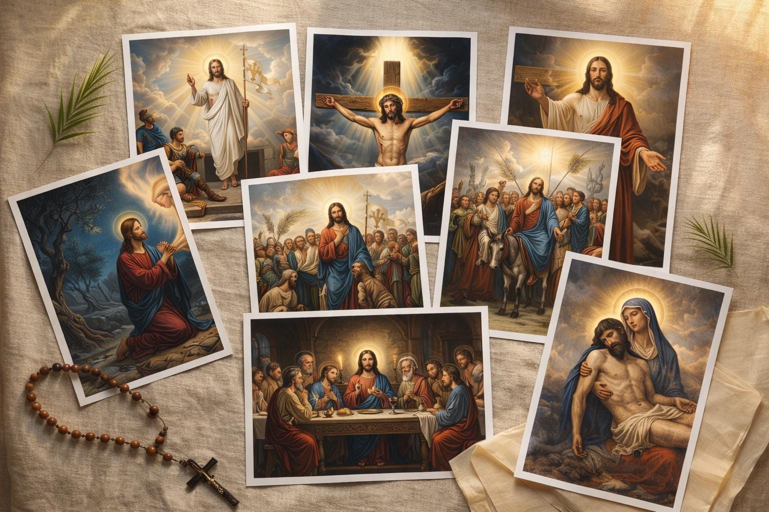 Holy Week PNG Bundle – Traditional Catholic Art Scenes (digital ...