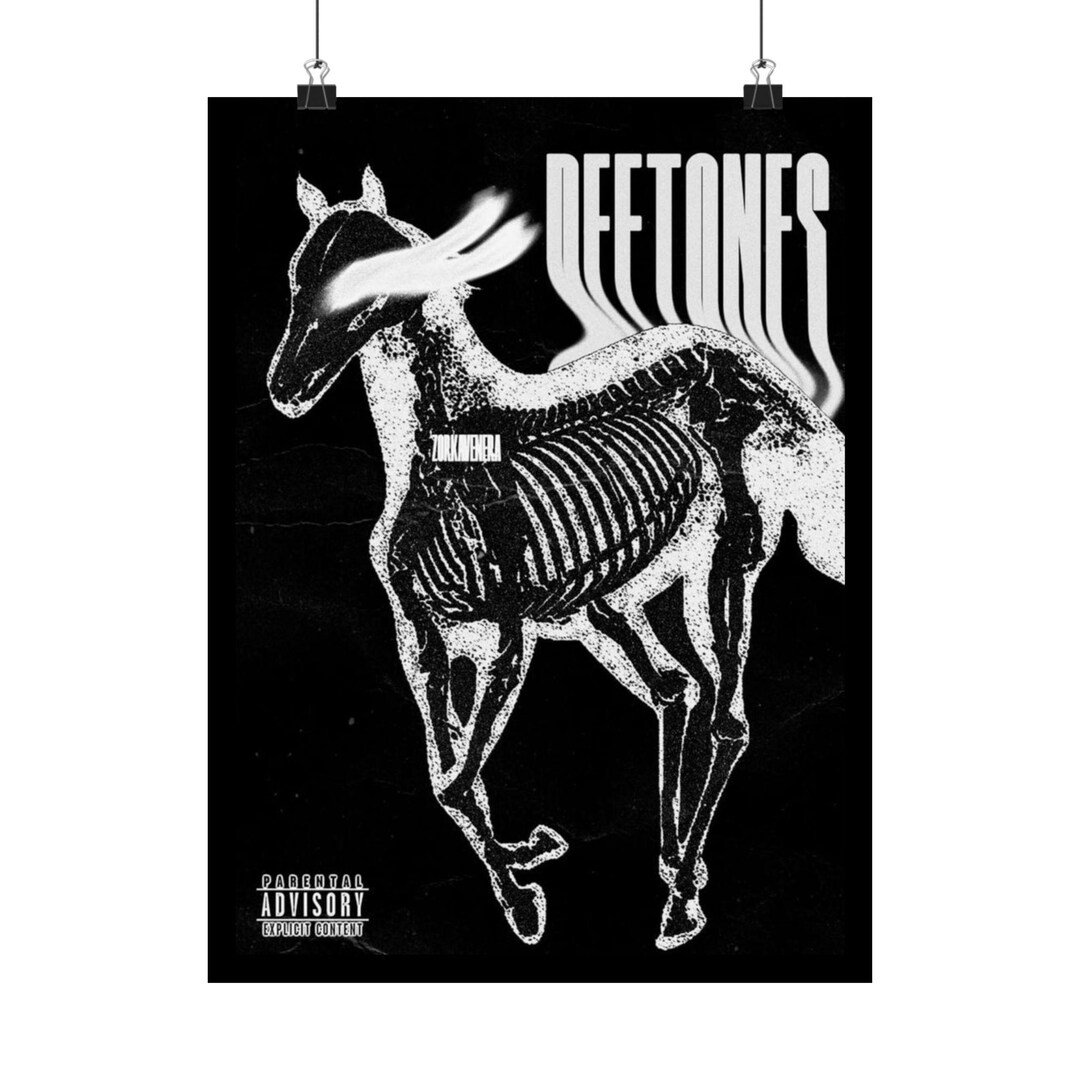 Deftones Skeleton Deer Posters | Black Band Art Matte Vertical - Etsy