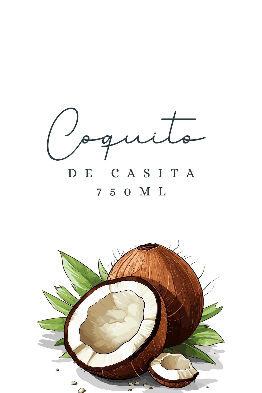 Puerto Rican Coquito Label - Etsy