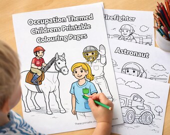 50 Cute Jobs Coloring Pages for Kids | Printable PDF A4 & Letter ...