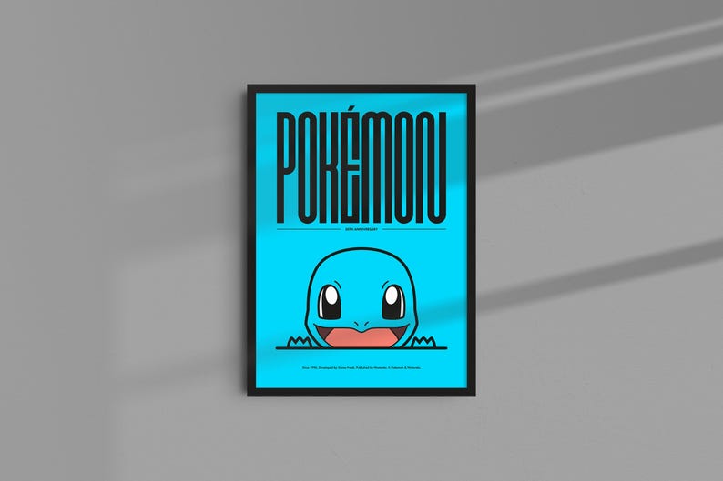 Pokémon · Squirtle · 30th Anniversary · Digital Download - Etsy