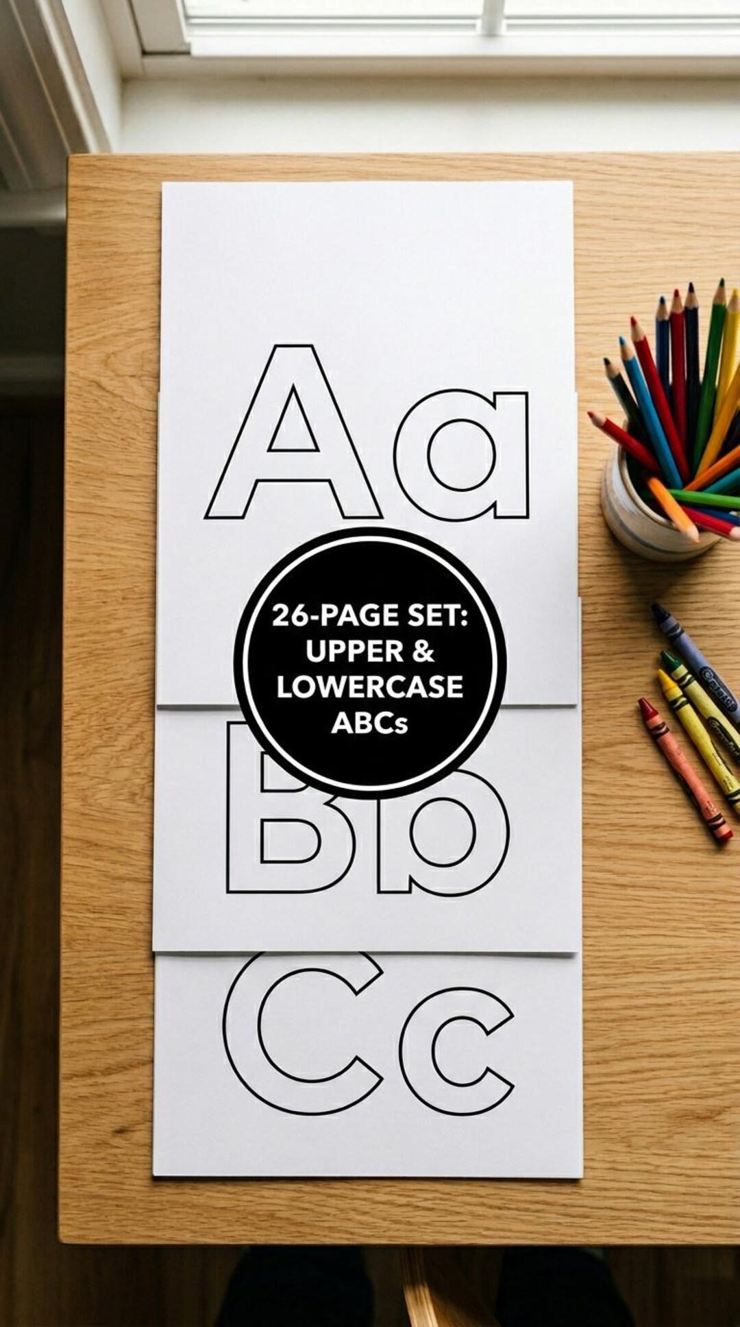 Uppercase and Lowercase Alphabet Coloring Book | Aa Bb Cc Worksheets ...