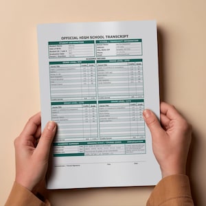Homeschool Transcript Template | Excel, Google Sheets, GPA Calculator ...