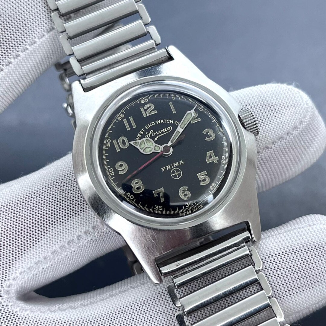Vintage West End Sowar Prima Arabic Numeral Dial Manual Wind Swiss ...