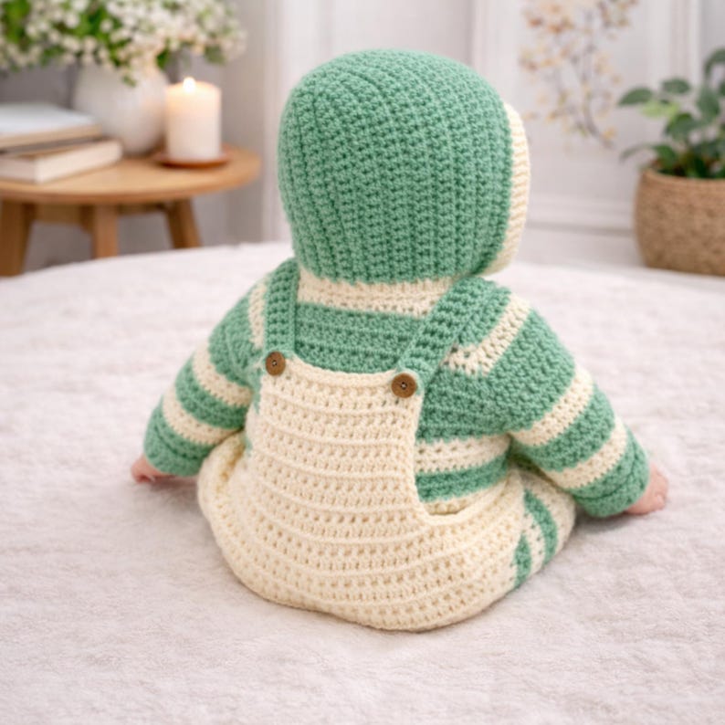 Crochet Baby Hoodie and Romper Pattern | Baby Knitt PDF File - Etsy