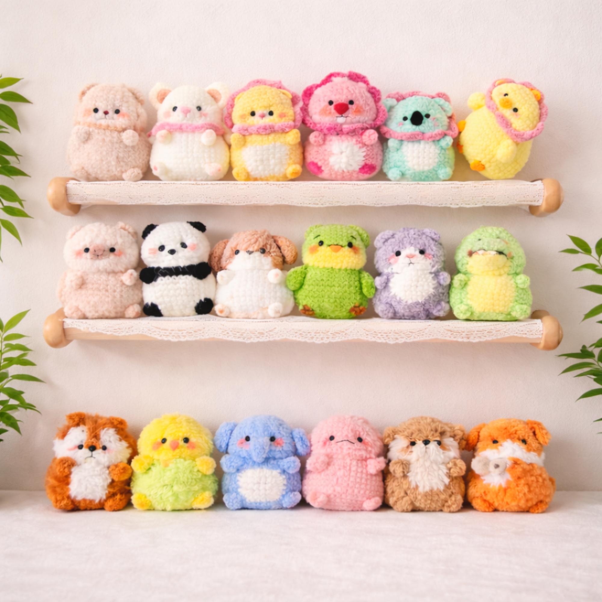 24 Mini Animals Crochet Pattern: Amigurumi Bundle Digital Download - Etsy