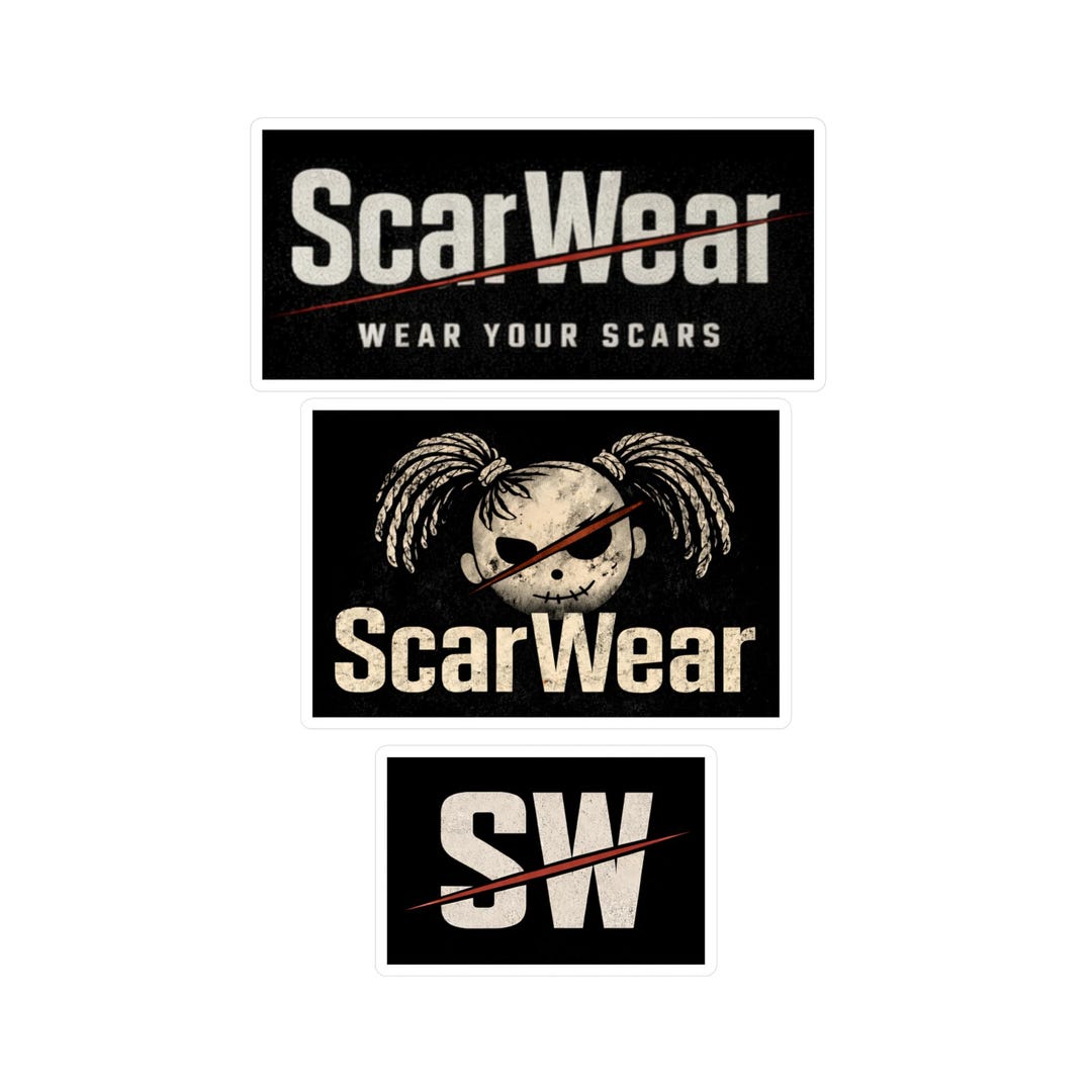 Scarwear Logo Scar Slashed Beef | Kiss-cut Vinyl Decals | by NCI - Etsy