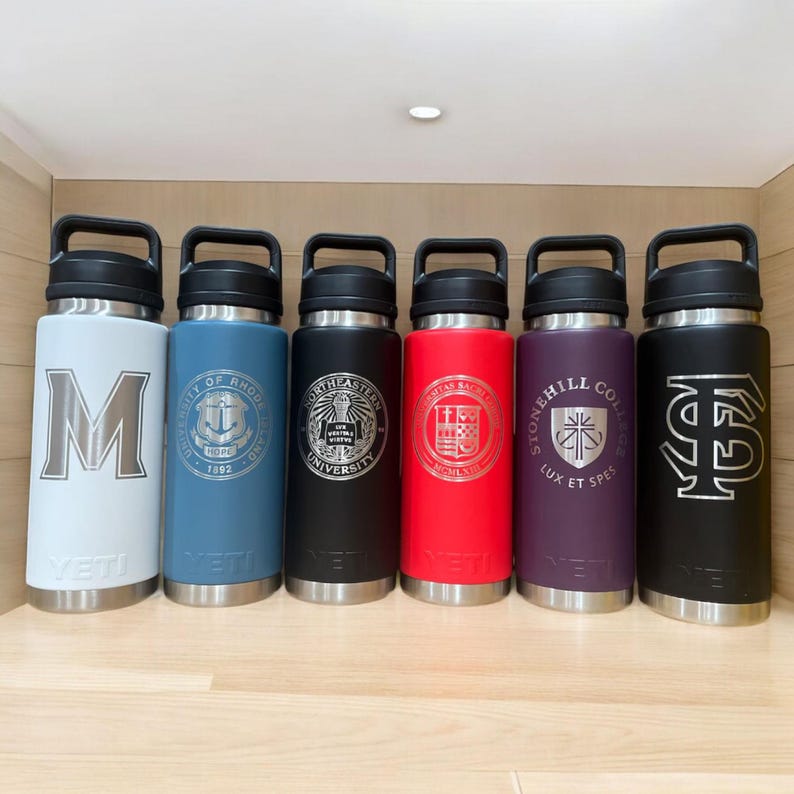 Laser Engraved Yeti Venom Rambler Bottle, Personalized Stainless Steel ...