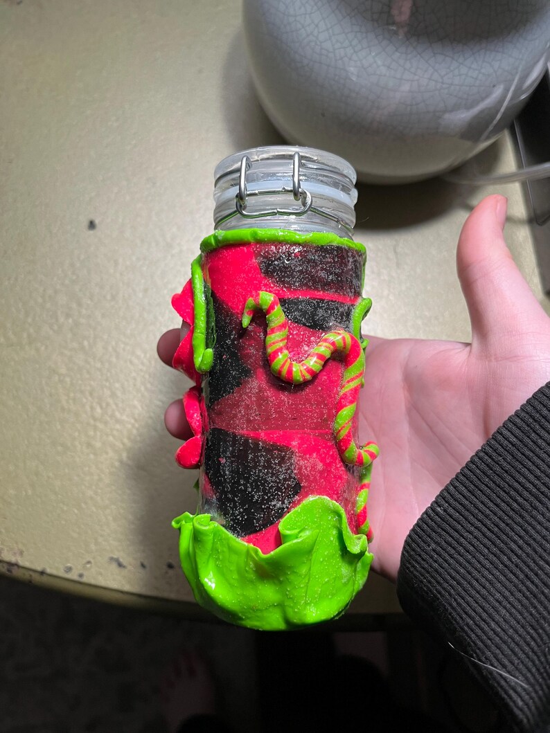 Glow In-the-dark Monster Jars- Handmade Clay Sculpture- One of a Kind ...