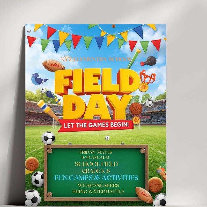 Field Day Poster - Etsy