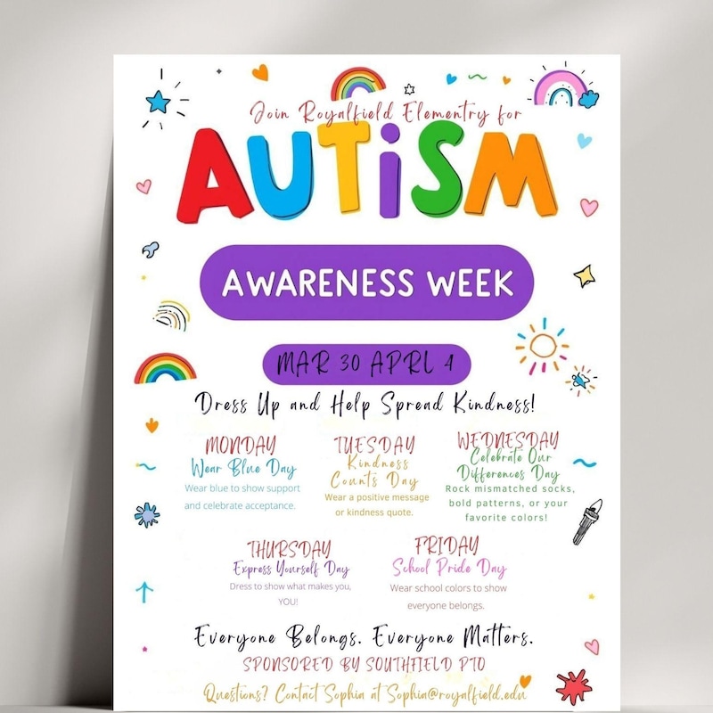 Autism Flyer - Etsy