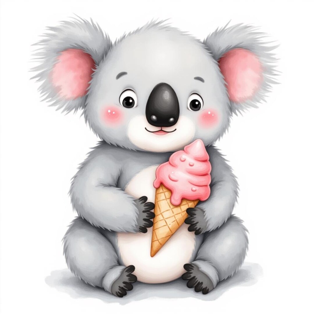 Australian Animals Clipart Pack: Koala, Kangaroo, Wombat (PDF Download ...