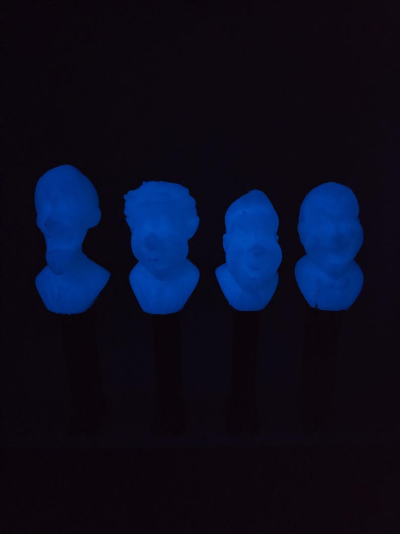 Singing Busts Haunted Mansion Custom Made PEZ Dispensers Set of 4 - Etsy