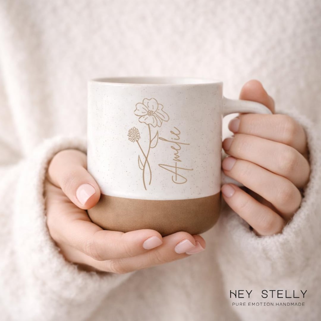 Personalized Engraved Mug With Custom Text | 360 Ml Ceramic Coffee Mug ...
