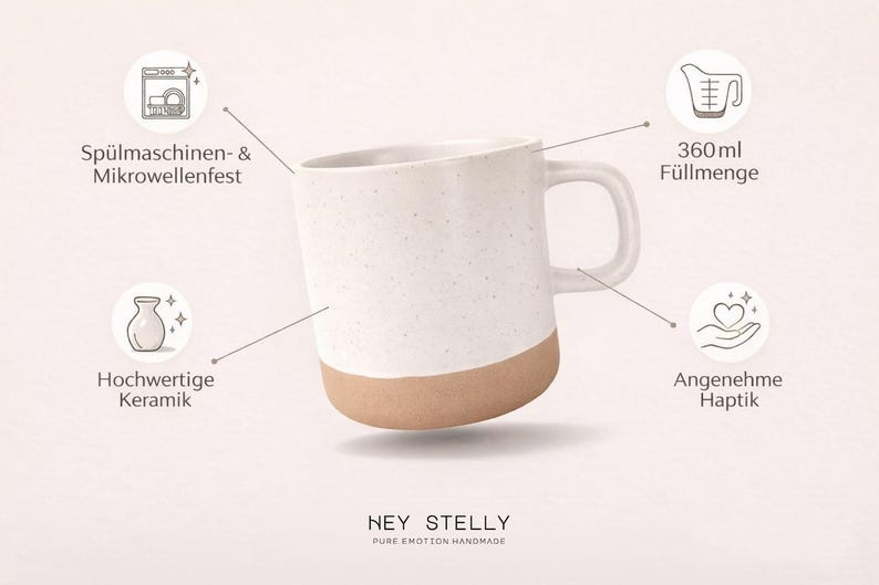 Personalized Engraved Mug With Custom Text | 360 Ml Ceramic Coffee Mug ...