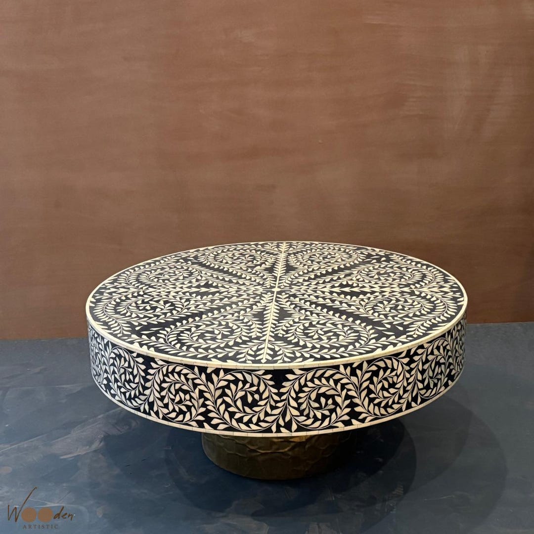 Handmade Bone Inlay Coffee Table Inlay Furniture - Etsy