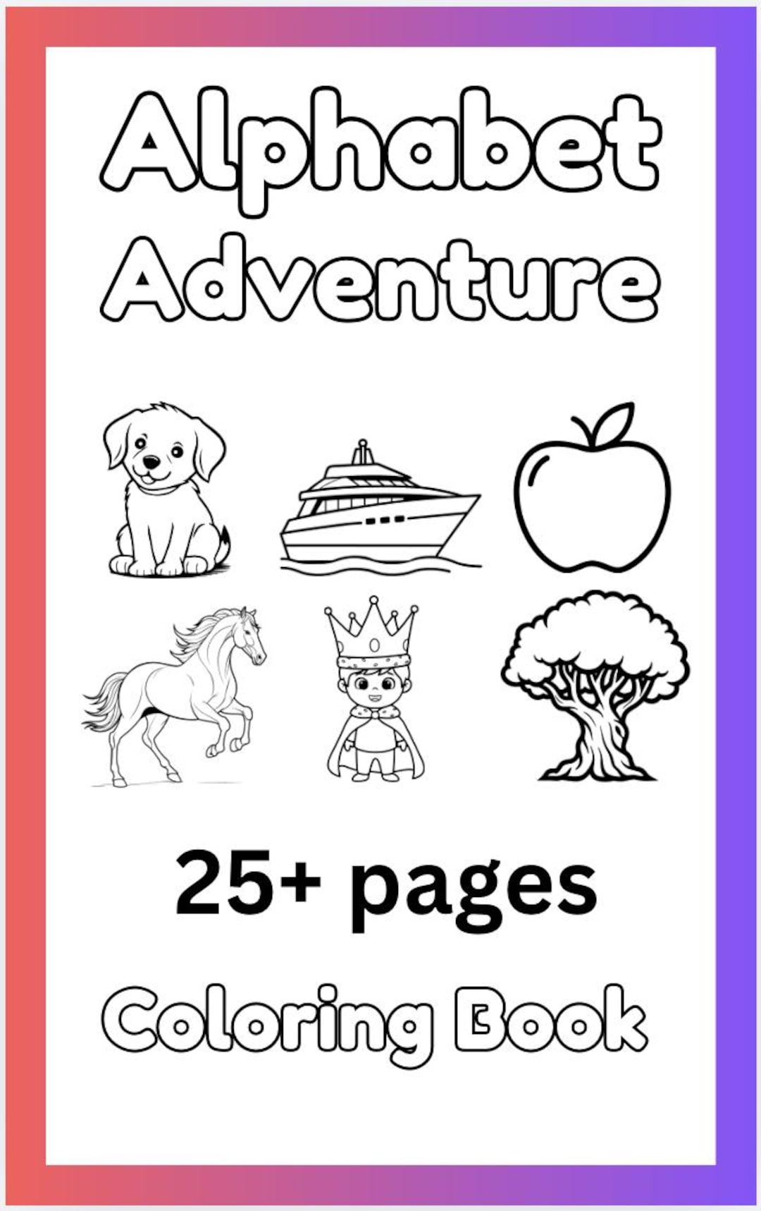 Alphabet Coloring Book for Kids | ABC Coloring Pages | Learn Letters A ...