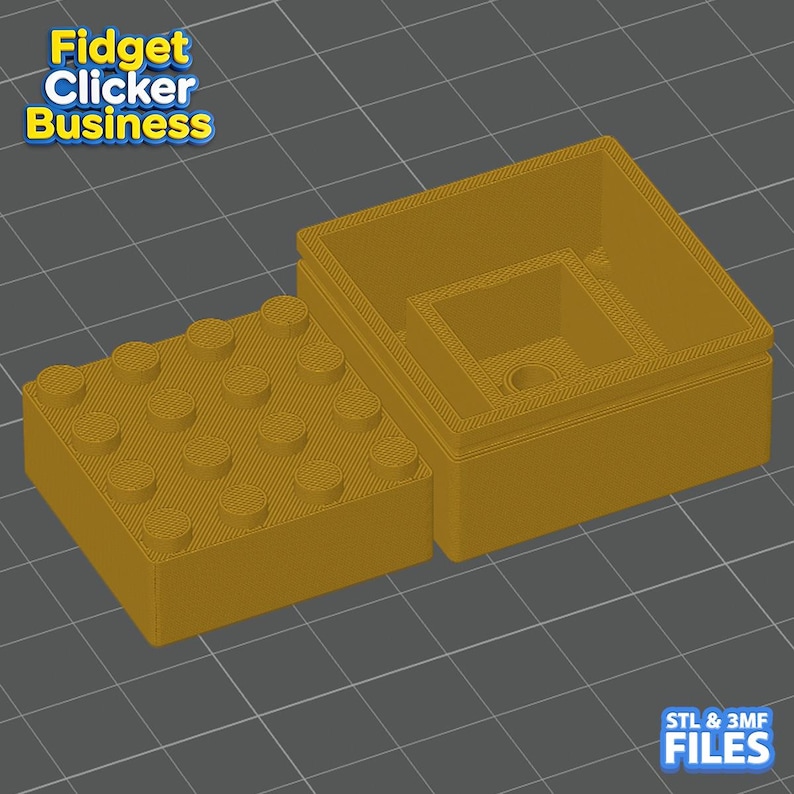 Lego-compatible Fidget Clicker - 3D Printable Download File - Etsy
