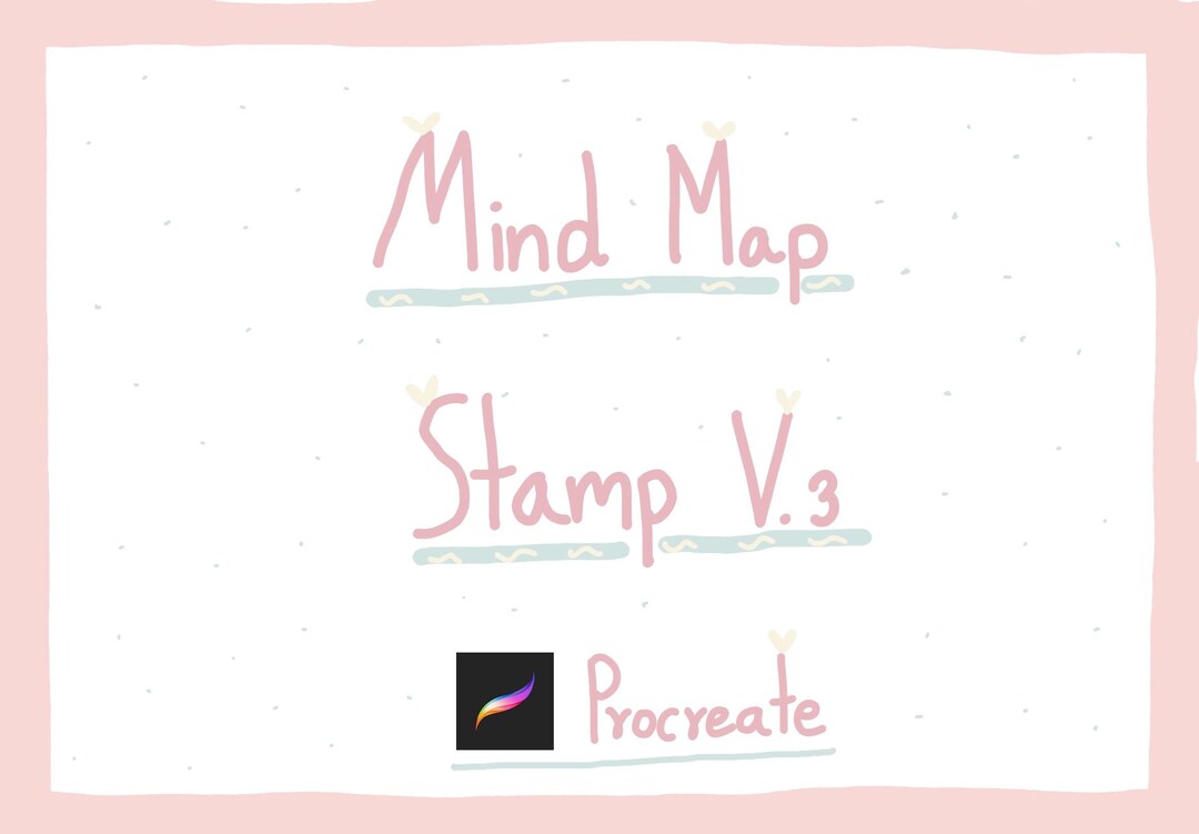 20 Mind Map Stamps for Procreate V.3 | Helps You Save a Lot of Time - Etsy