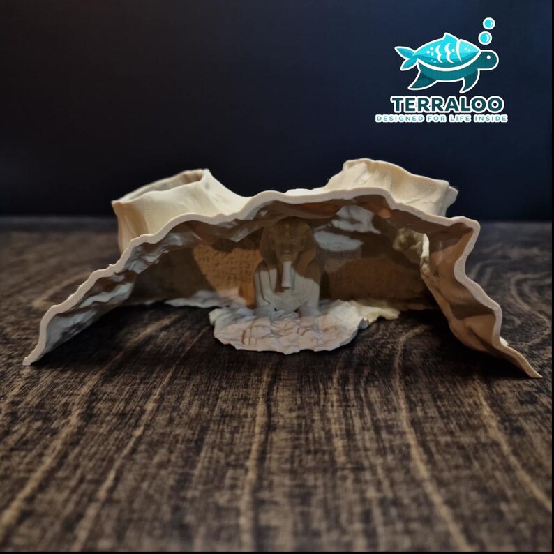 Pharaoh Aquarium Cave Hide, Egyptian Temple Fish Tank Ornament - Etsy