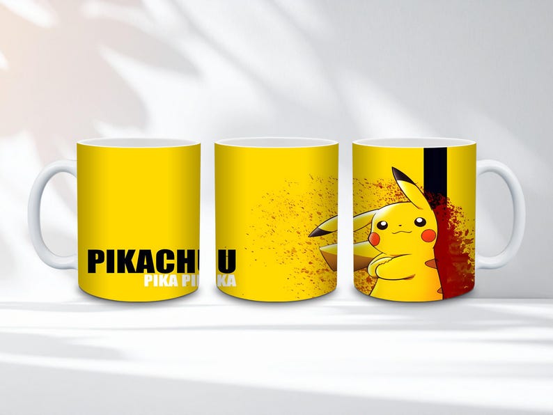 Pokémon Mug Wrap Sublimation Template Design Pack Top Mugs Sbulimation ...