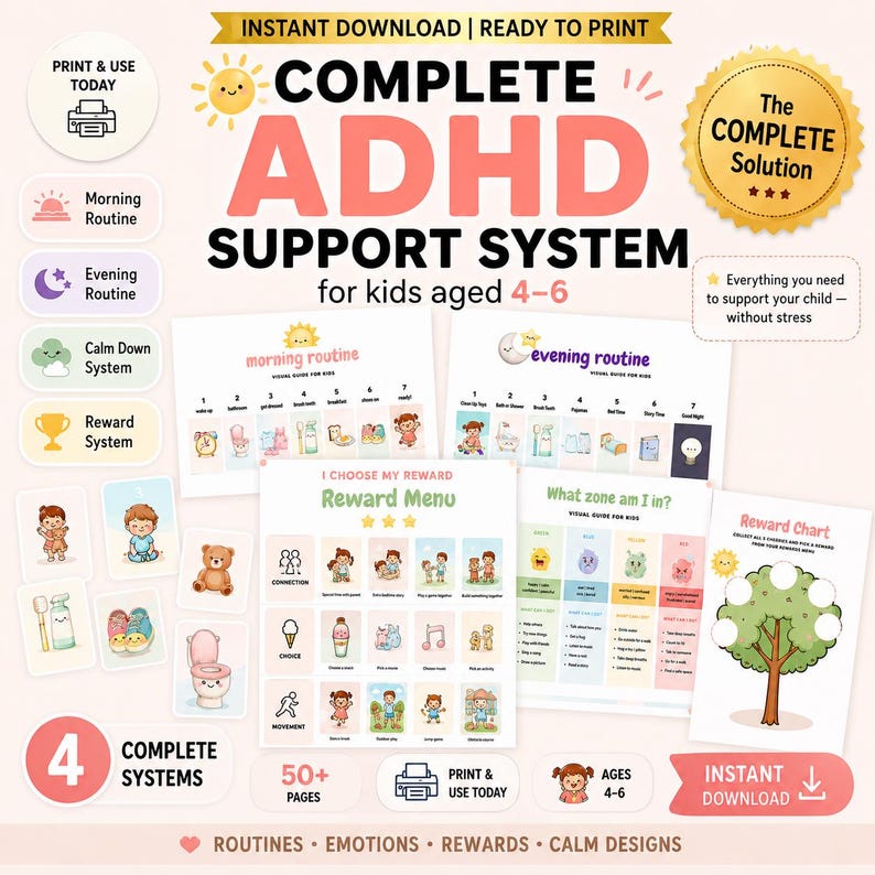 Executive Function Toolkit for Kids | ADHD Visual Schedules ...