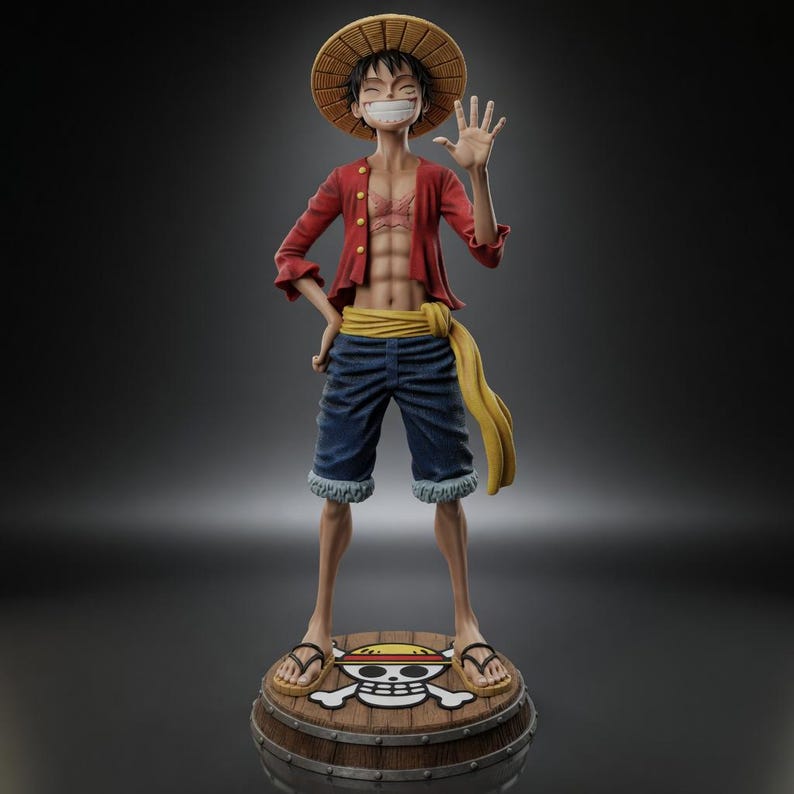 Monkey D. Luffy Battlegrin STL File Hero Statue Instant Download - Etsy ...