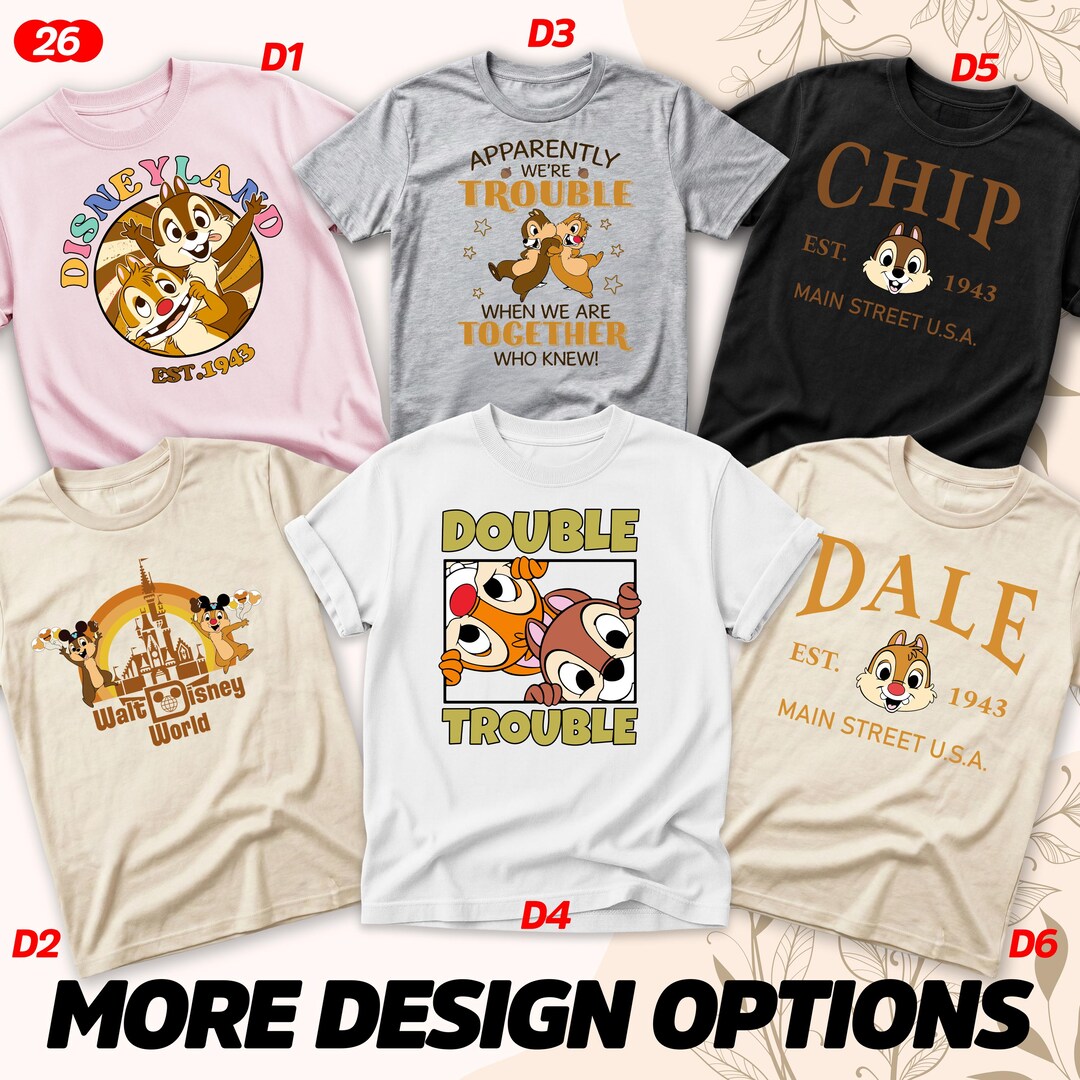 Double Trouble Shirt, Chip Dale Shirt, Disneyland Shirt, Matching ...