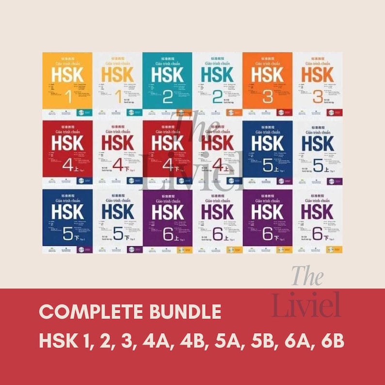 Complete Bundle HSK 1-6 STANDARD COURSE 1, 2, 3, 4A, 4B, 5A, 5B, 6A, 6B ...