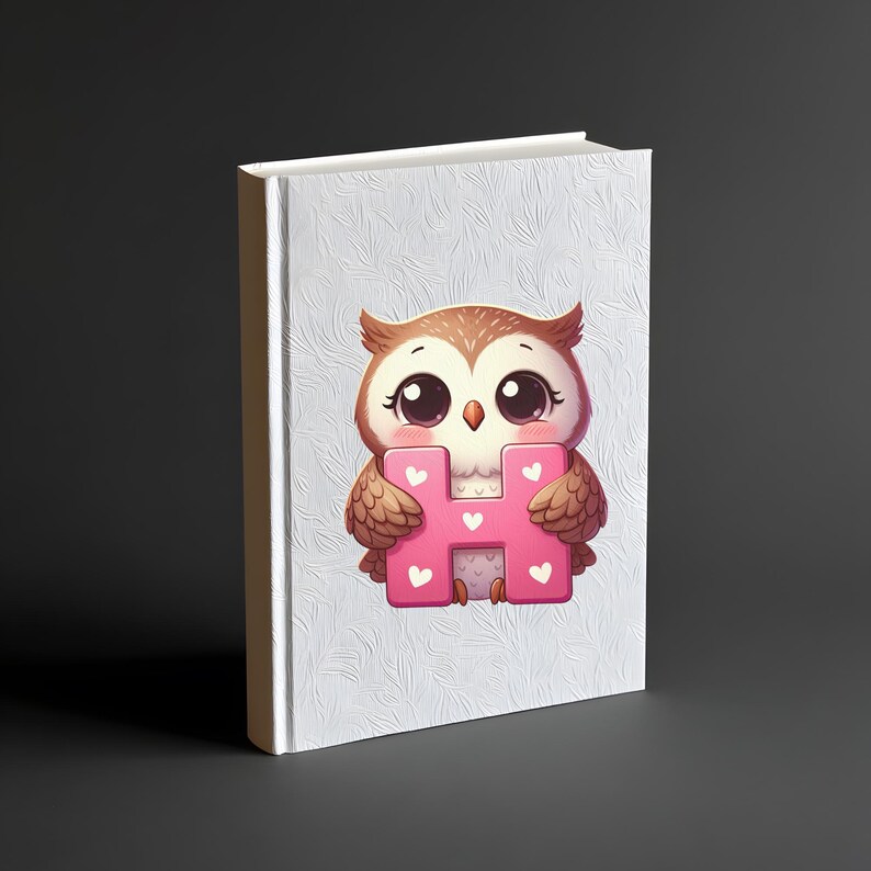Love Heart Owl Alphabet Numbers PNG | Owl Letters A–Z 0–9 Nursery ...