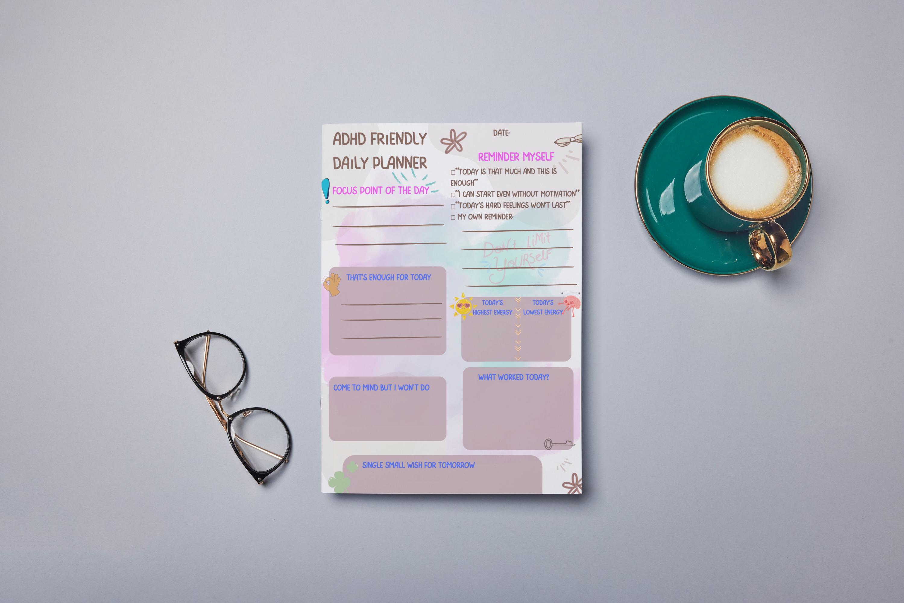 ADHD Dopamine Menu Printable | ADHD Daily & Weekly Planner | Executive ...