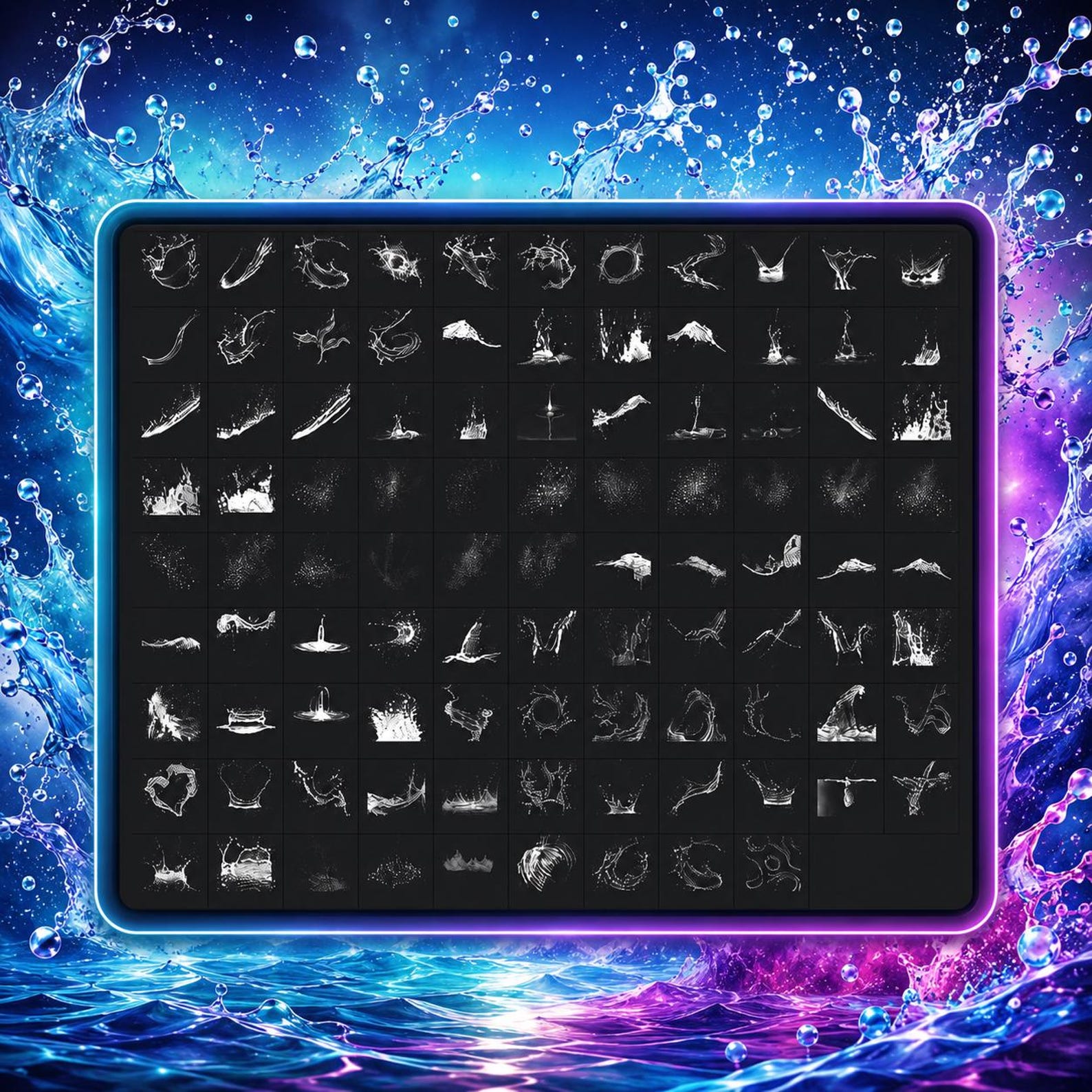 100+ Water Splash Photoshop Brushes – Liquid Splash Effects Pack - Etsy ...
