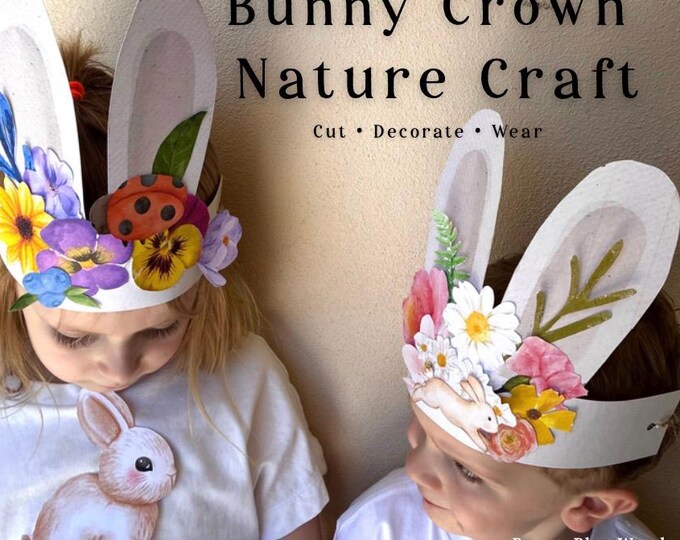 Easter Bunny Crown Craft Printable | Bunny Headband Activity for Kids ...