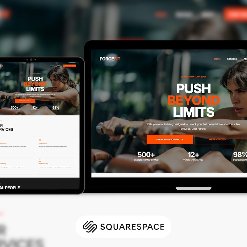 Sports squarespace template - Etsy.de
