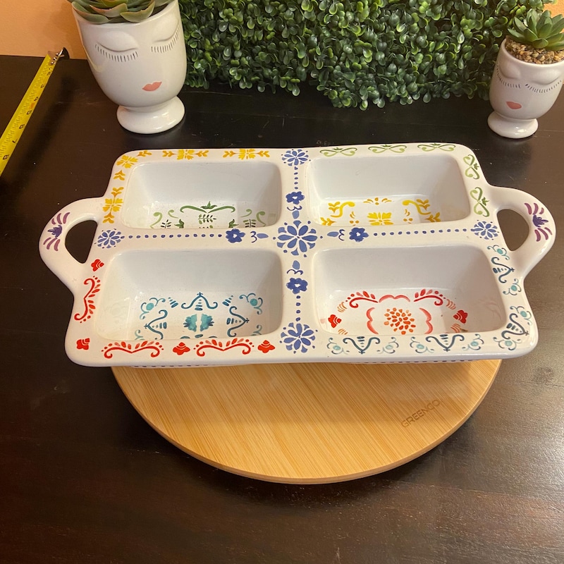 Ceramic Divided Server - Etsy