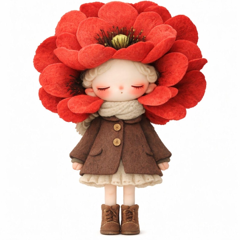 Flower Head Girl Clipart Set – Watercolor Floral Character PNG Bundle ...