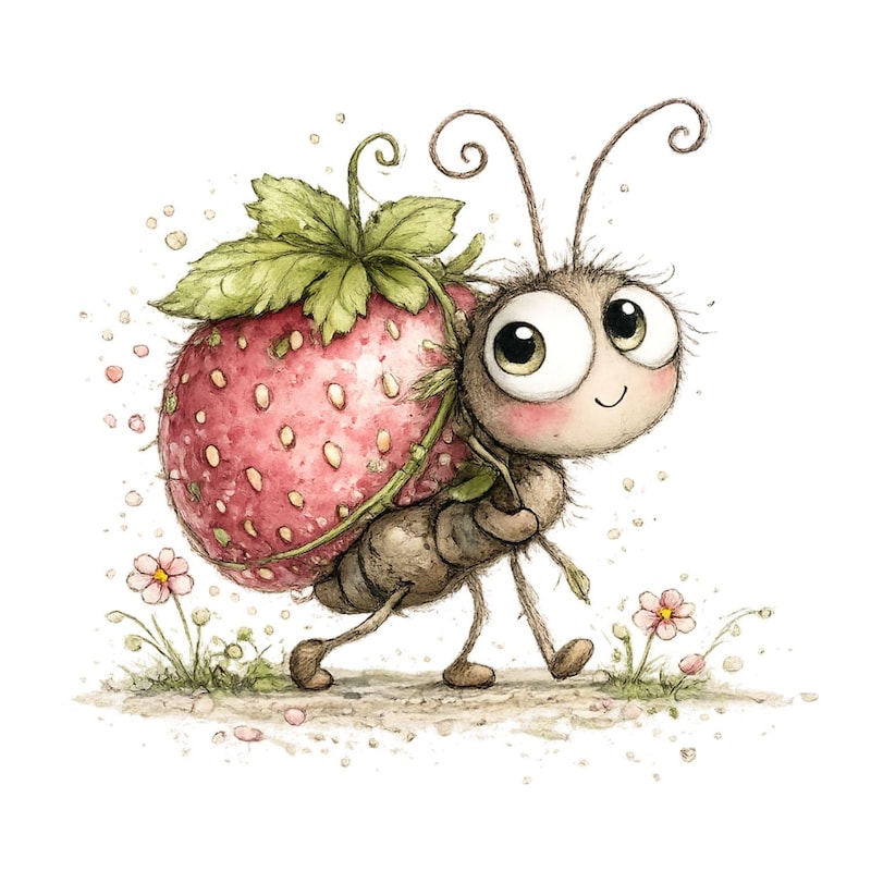 Cute Insect Clipart - Etsy