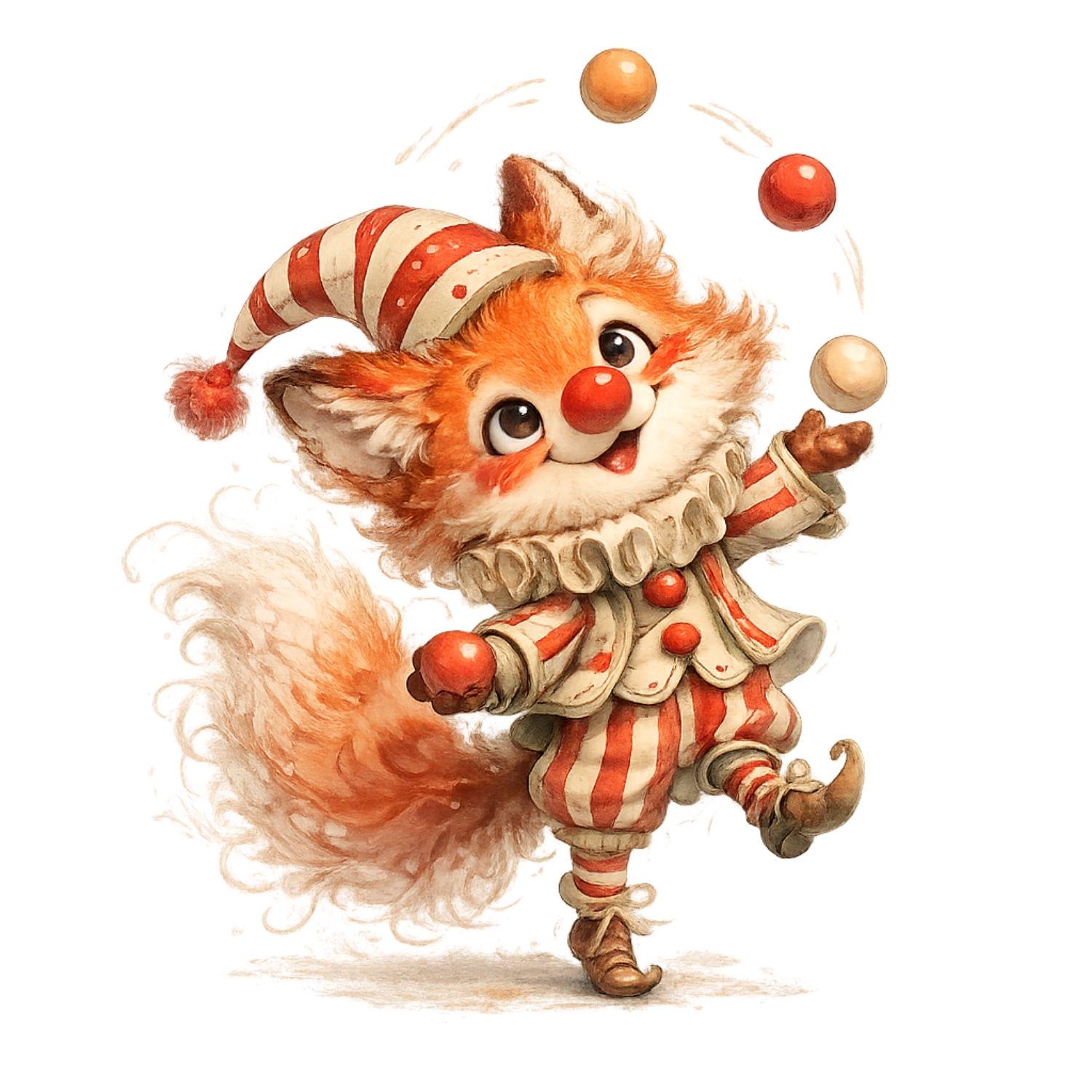 Whimsical Circus Animals Clipart, Cute Circus Birthday Animals PNG ...